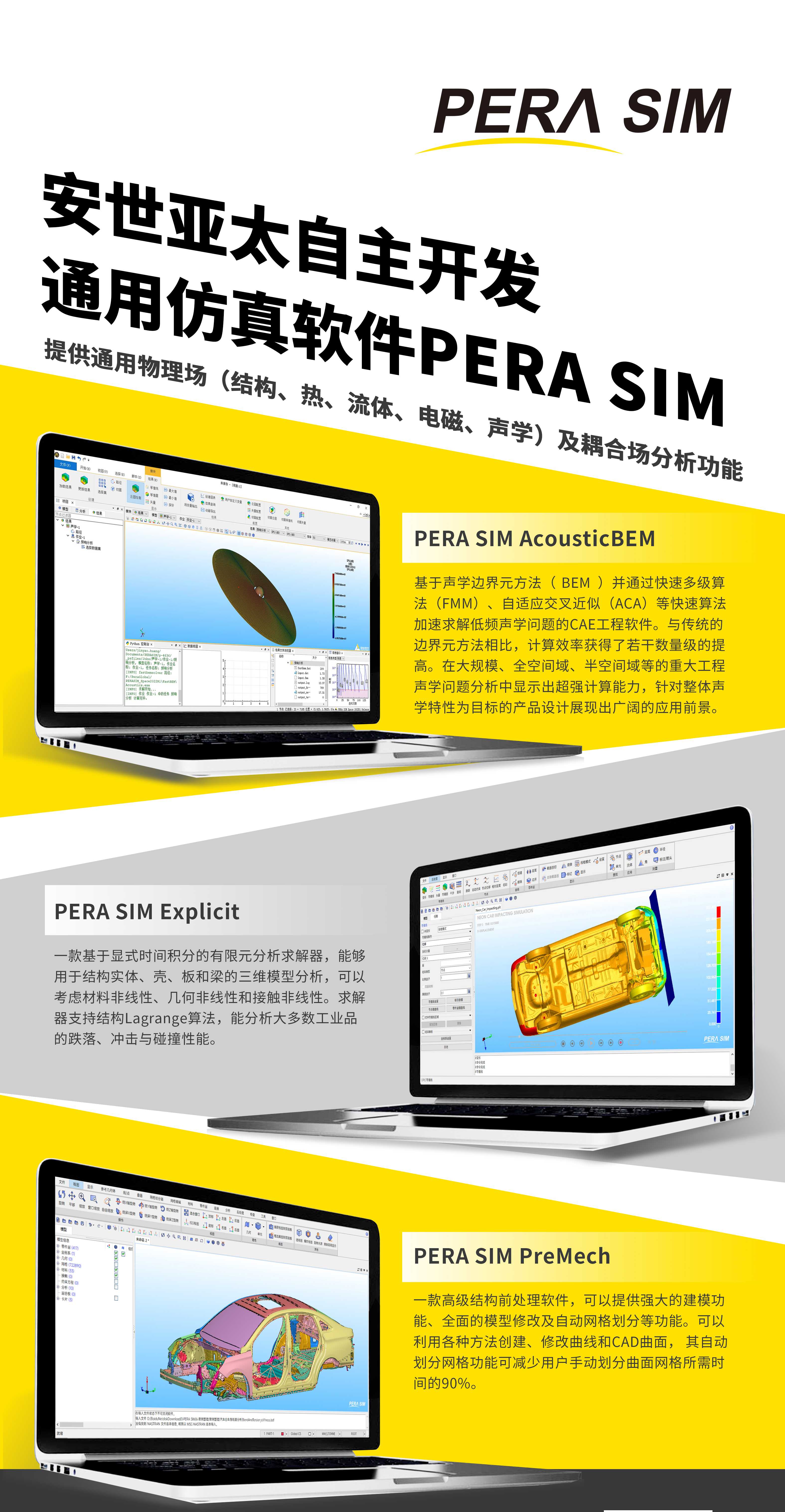 2023国产工业软件应用（六）：安世亚太PERA SIM通用仿真技术及应用_Mechanical_复合材料_气动噪声_通用-仿真秀视频课程